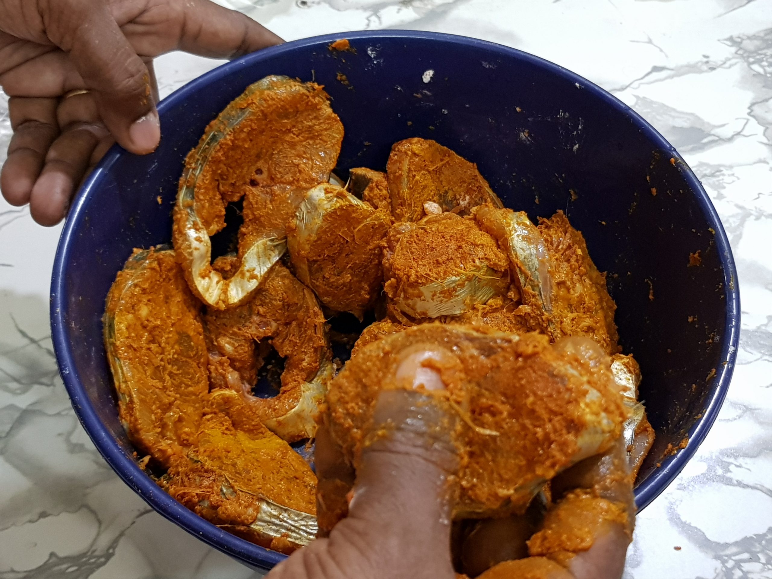 How To Make Vanjaram fish fry/ King fish fry | Non Veg