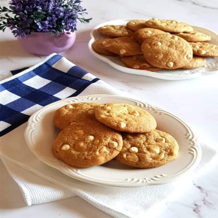 Raspberry White Chocolate Cookies/ Easy Muffin mix Cookies
