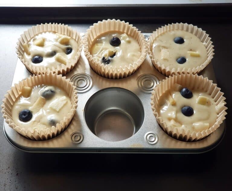 Blueberry Apple Breakfast Muffins